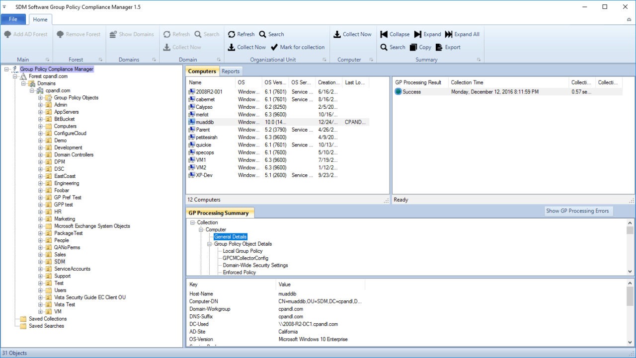 Group Policy Compliance Manager - SDM Software